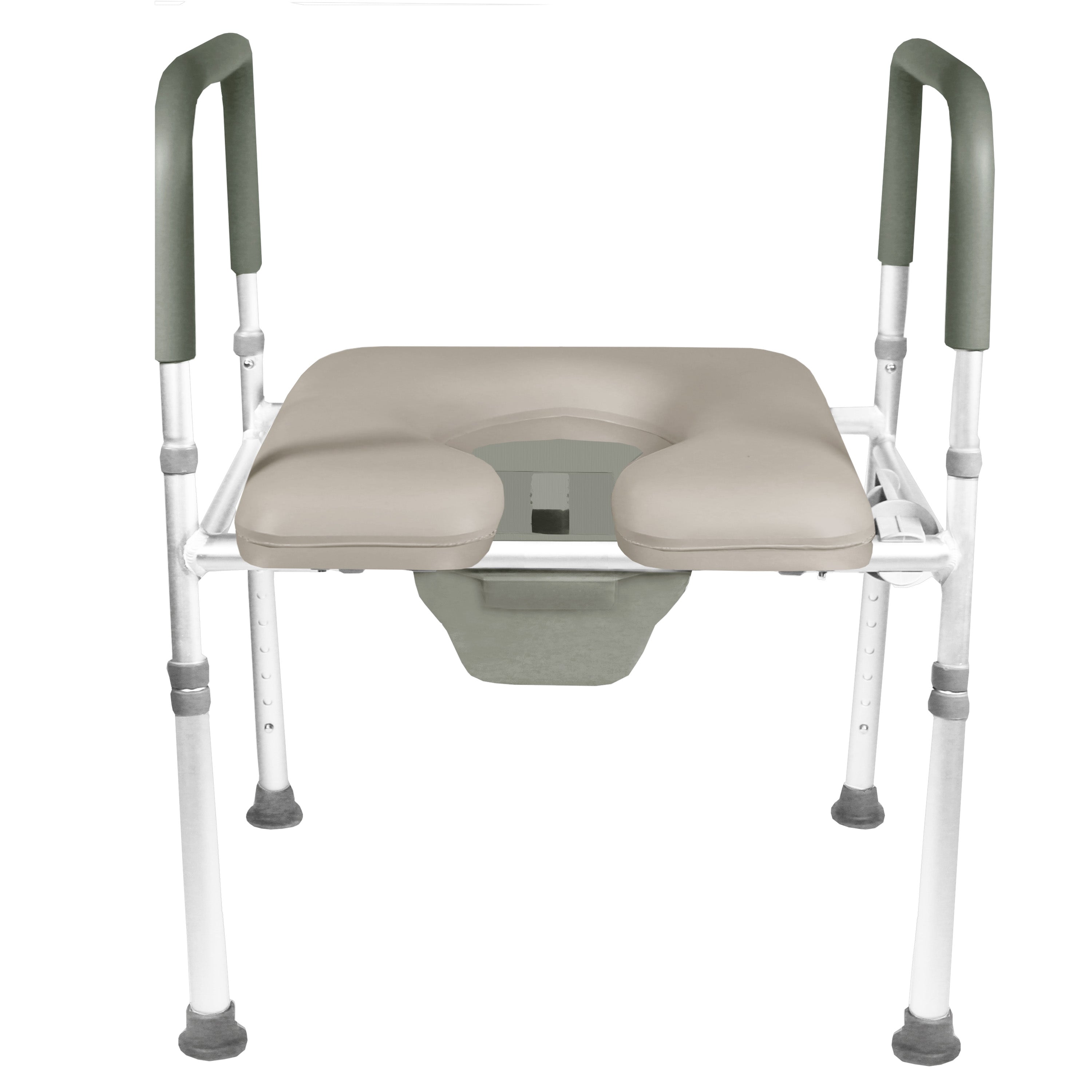 7007-TF / (TOOL FREE) Raised Toilet Seat with Safety Frame – PCPMedical